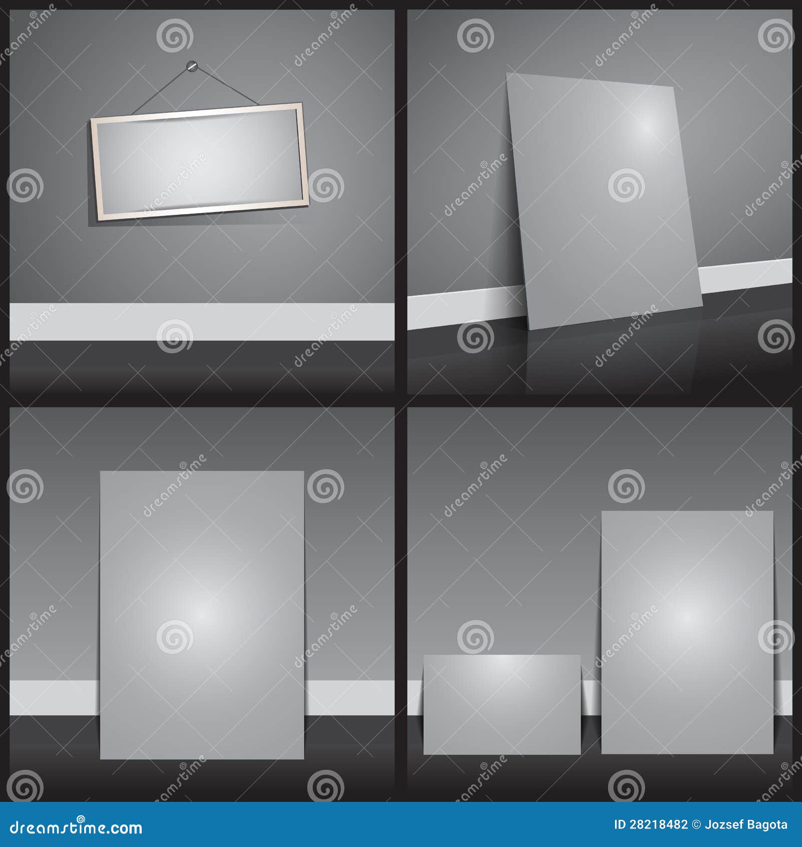 Blank Flyer, Frame, Card and Cover Designs Stock Vector - Illustration ...