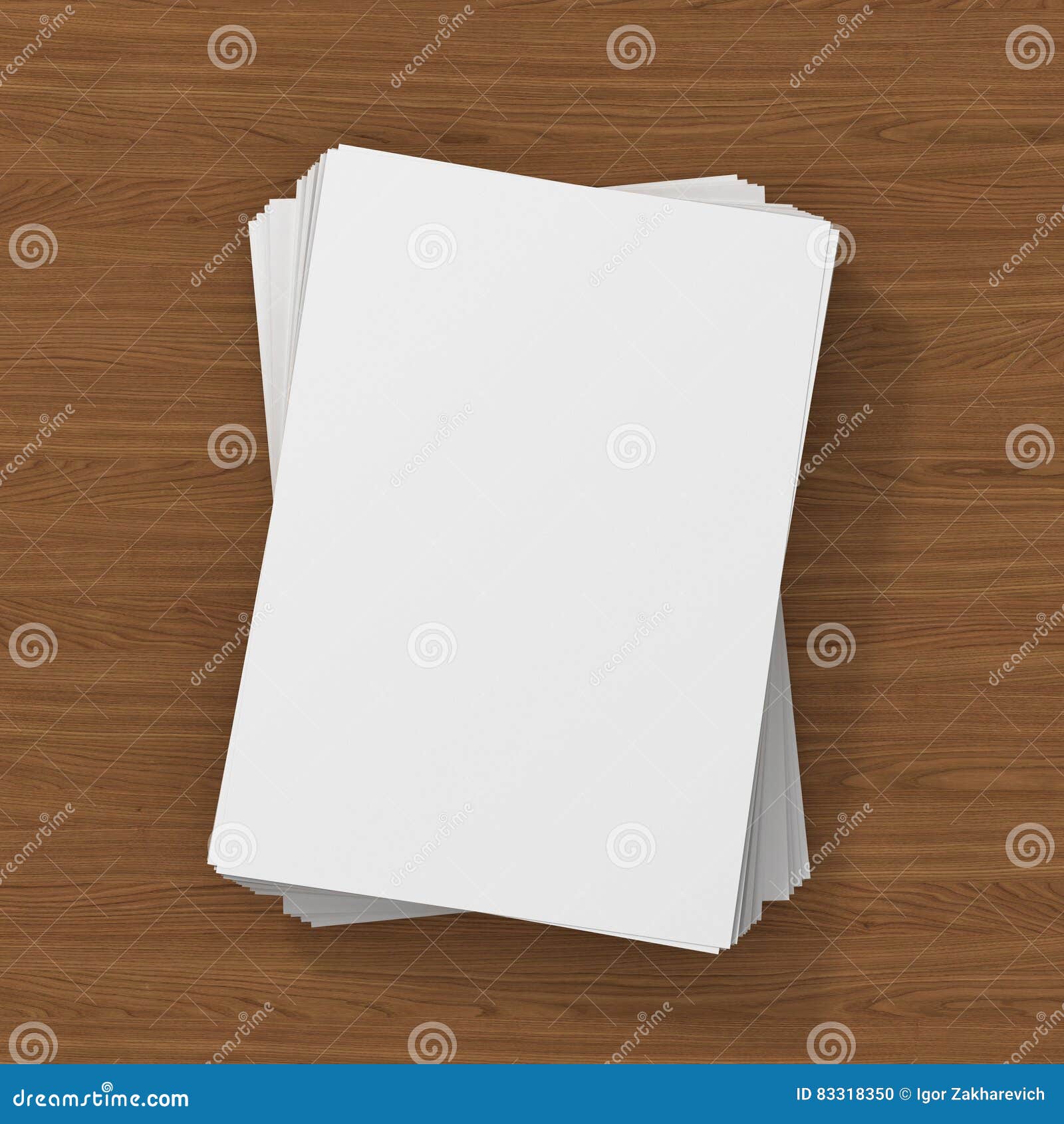 Blank Flyer Poster On Wood To Replace Royalty-Free Stock Image ...