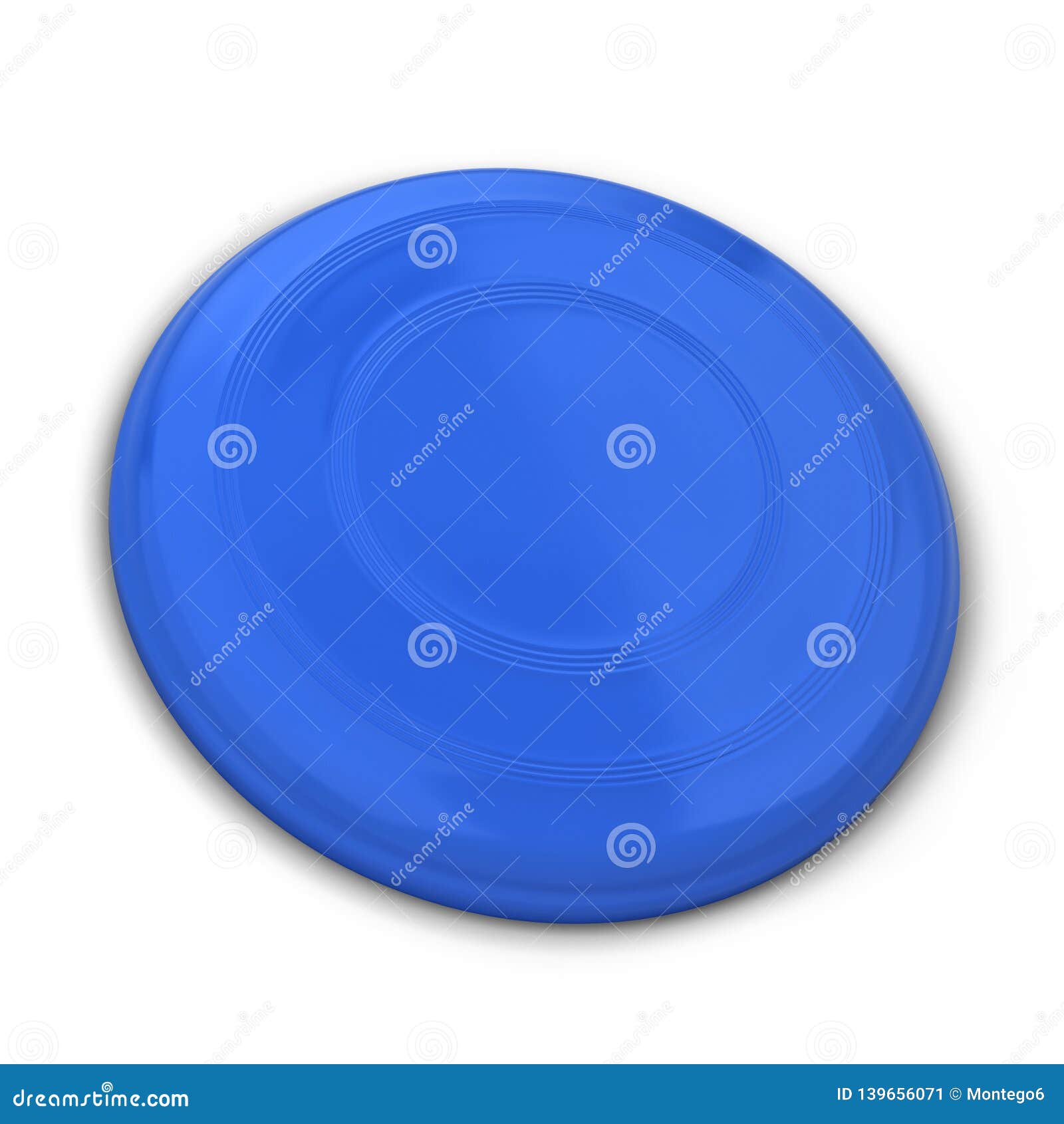 Blank flying disk mockup stock illustration. Illustration of blue ...