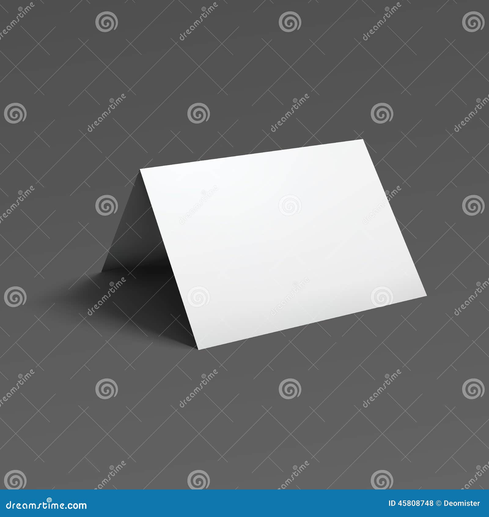 Blank fold paper brochure. stock vector. Illustration of card - 45808748