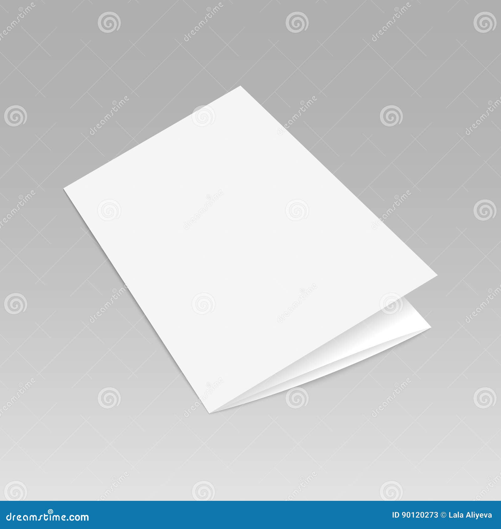 Blank Folded Leaflet White Paper Template Ready for Your Business ...