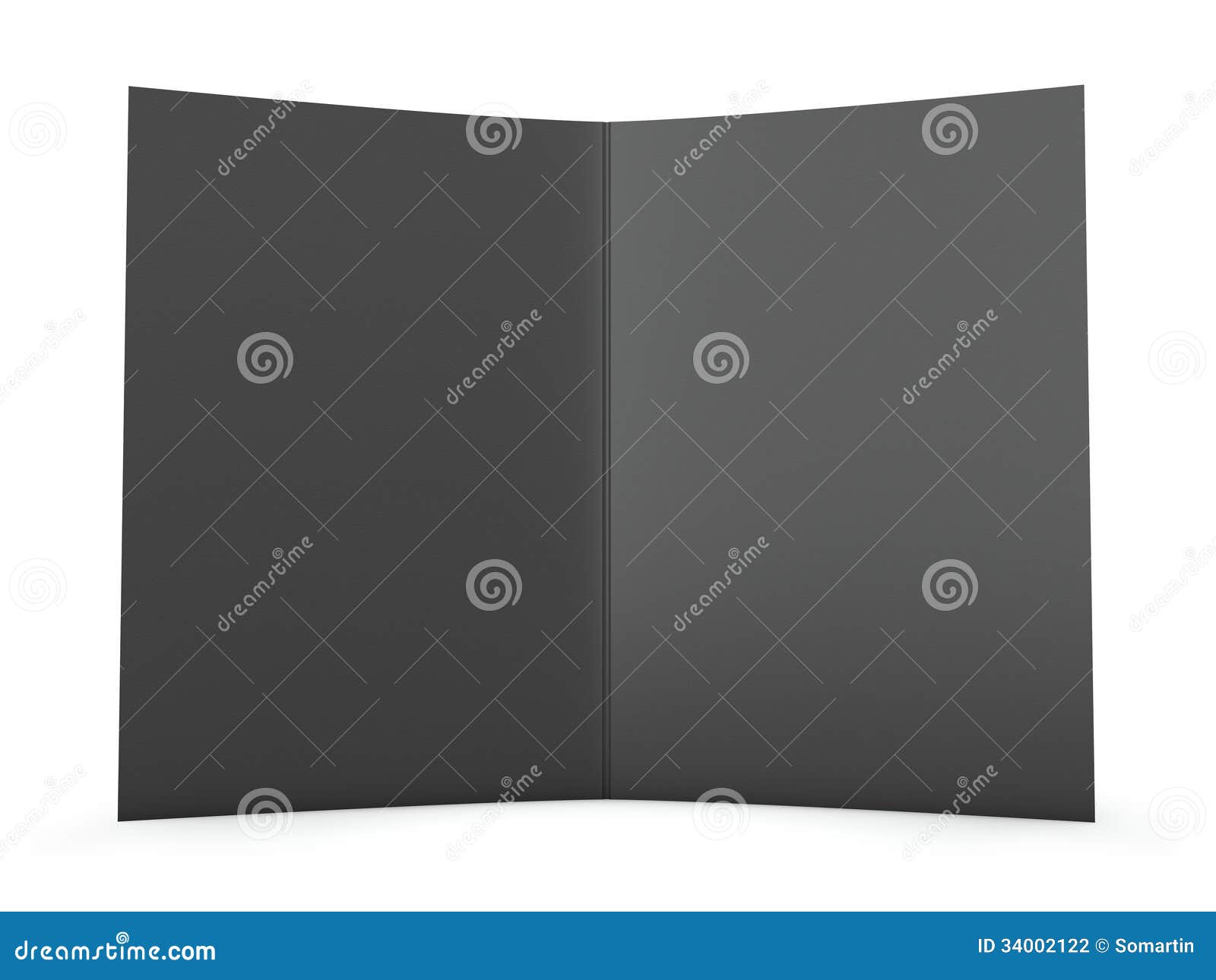 Blank Folder Spread stock illustration. Illustration of clipping - 34002122