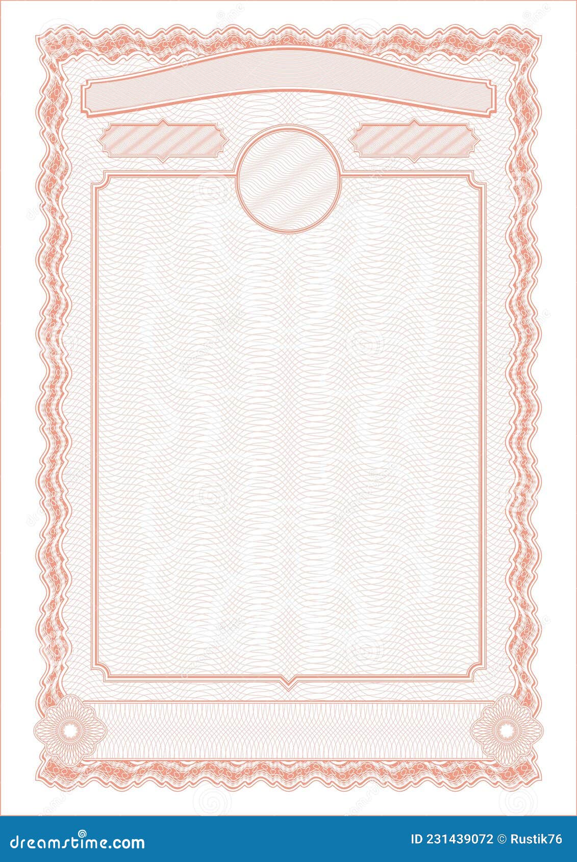 Vertical Certificate Frame with Space for One Seal Red Stock ...