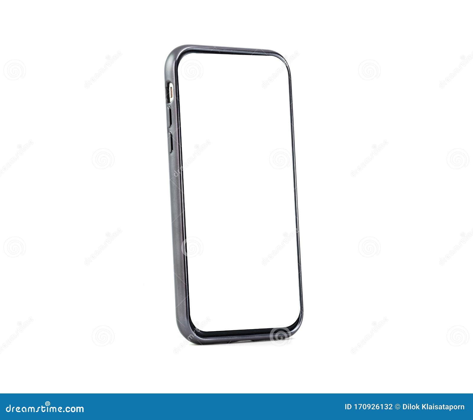 Blank Form of Smartphone Frame with White Background for Add Template ...