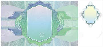 Blank banknote layout stock illustration. Illustration of classic ...