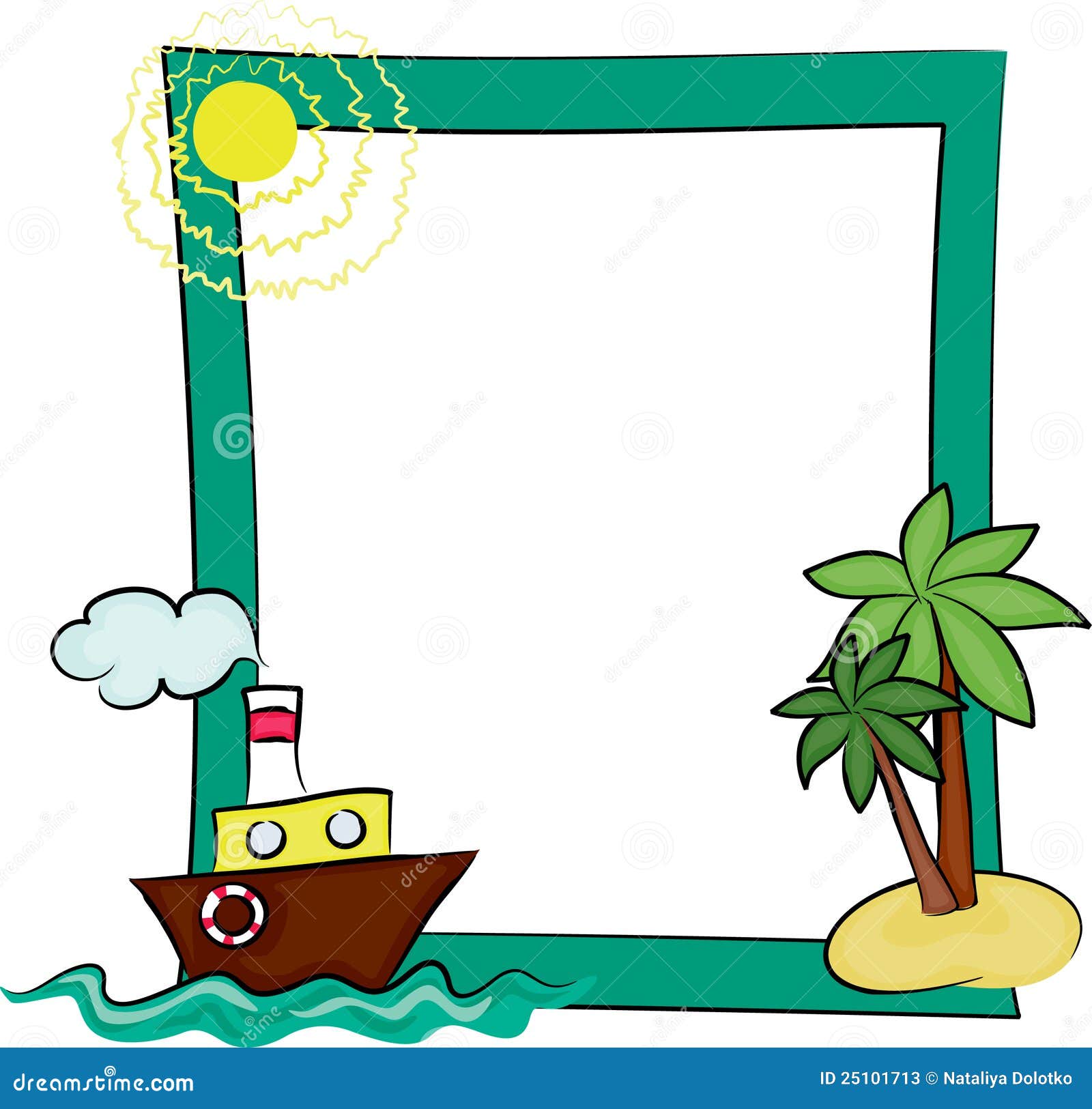 Blank Frame Cartoon Vector | CartoonDealer.com #25101713