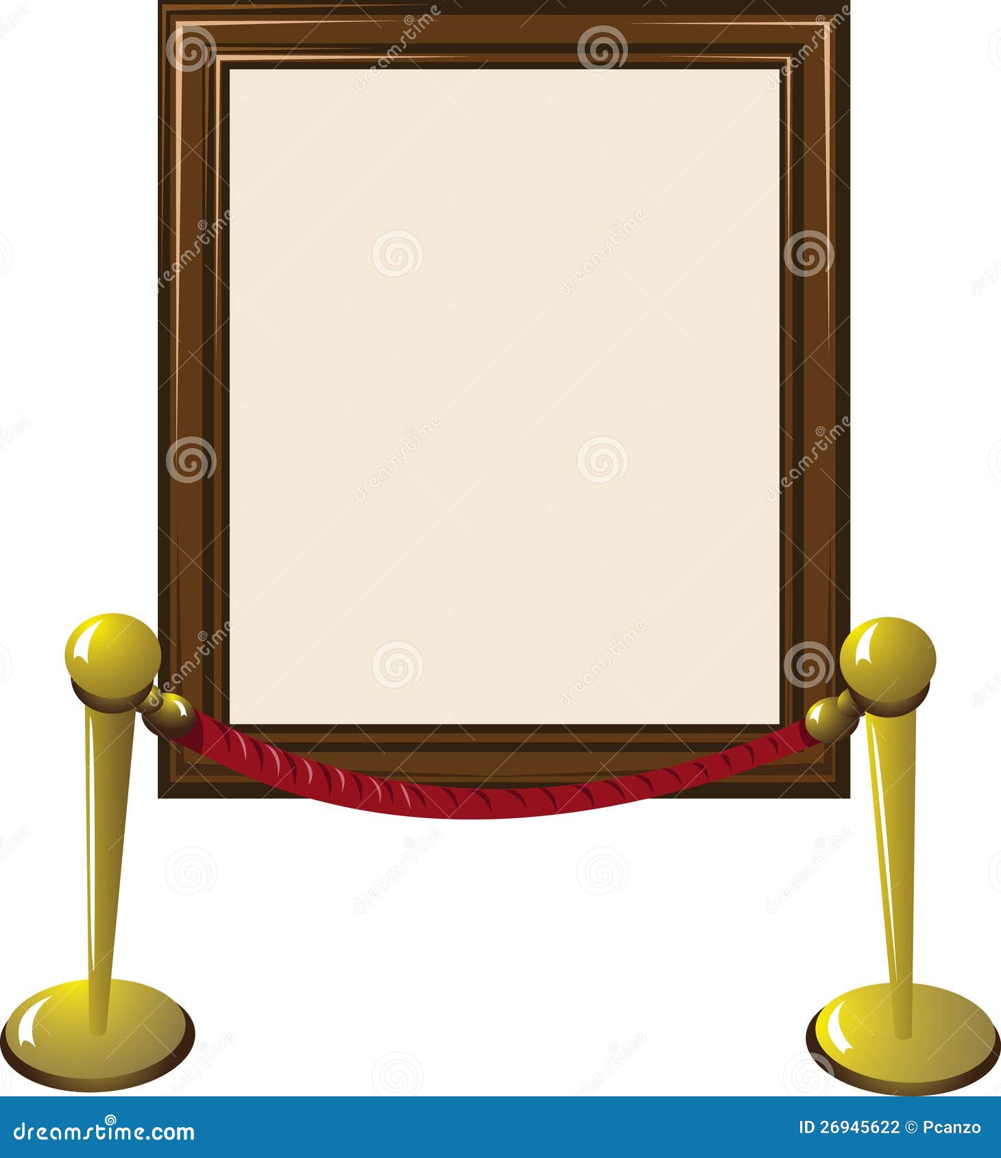 Blank frame stock vector. Illustration of exhibition - 26945622