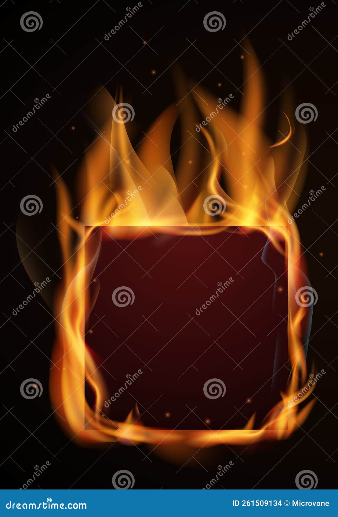 Blank Fire Department Logo Base Red And Gold Cartoon Vector ...