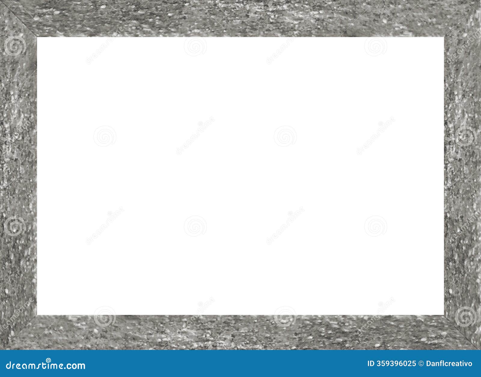 Blank Frame with Grey Stone Material Borders Stock Image - Image of ...