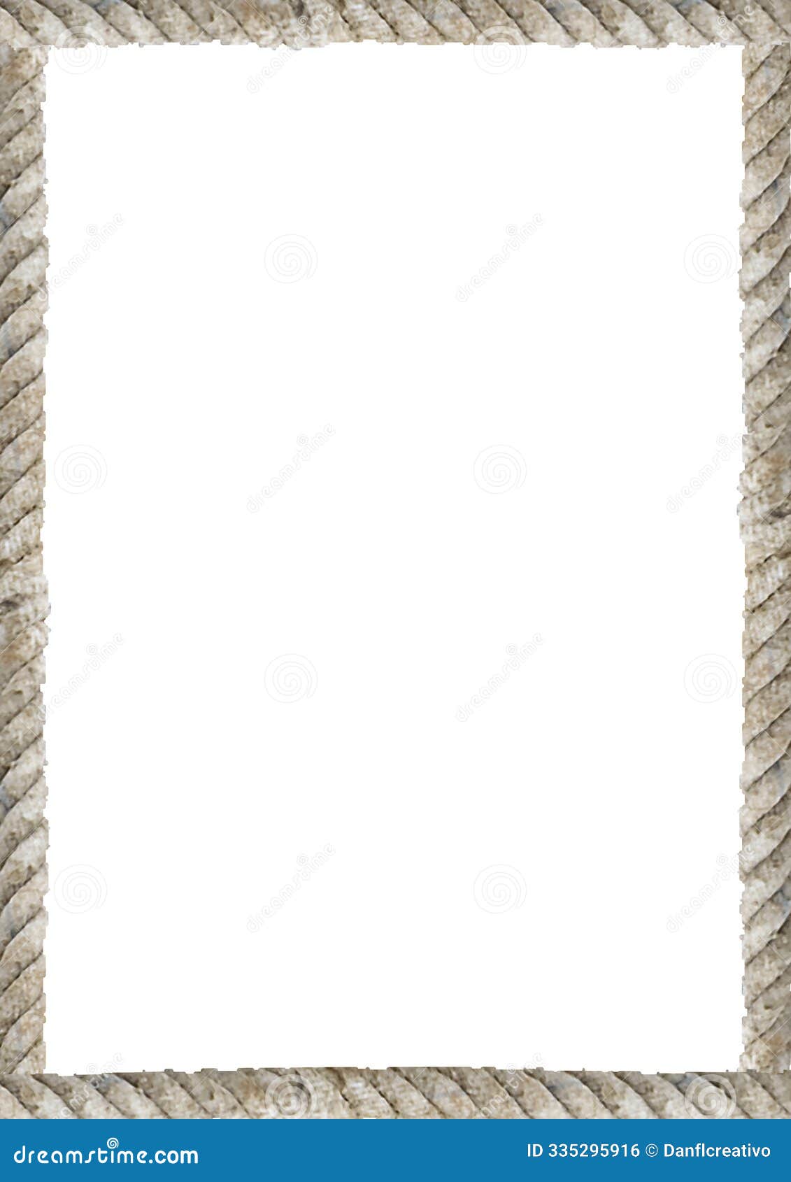 Blank Frame with Knot Ship Borders Stock Illustration - Illustration of ...