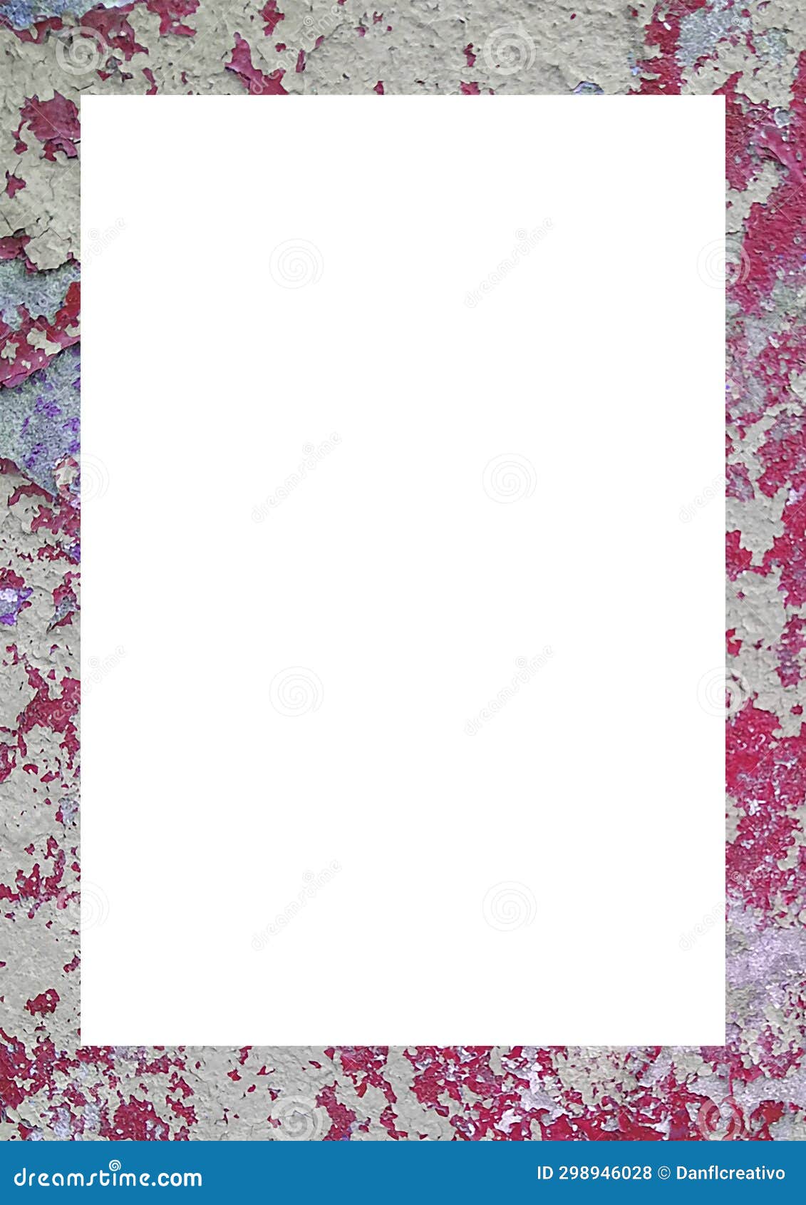 Blank Frame with Texture Borders Stock Illustration - Illustration of ...