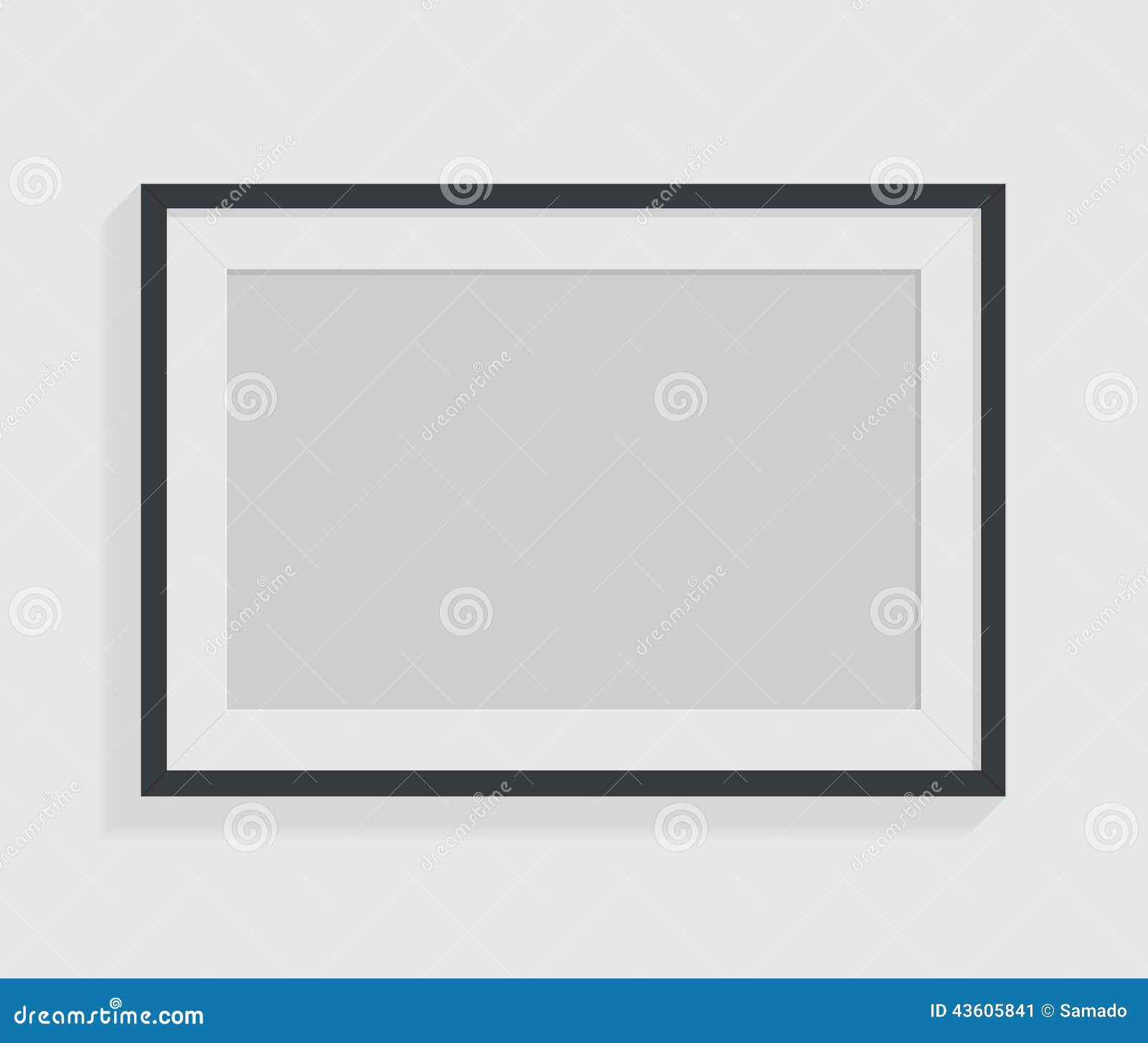Blank frame stock vector. Illustration of blackboard - 43605841
