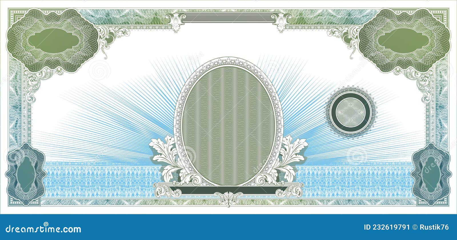 Blank for Game Banknotes Vector Stock Vector - Illustration of corel ...