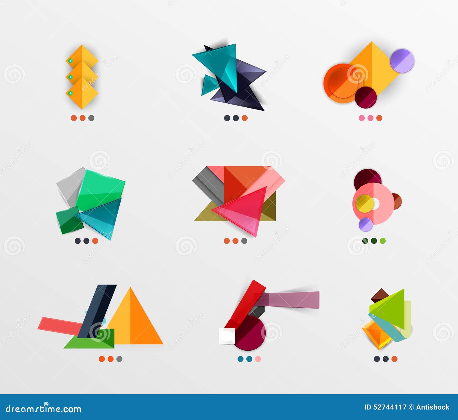 Blank geometric layouts stock vector. Illustration of graph - 52744117