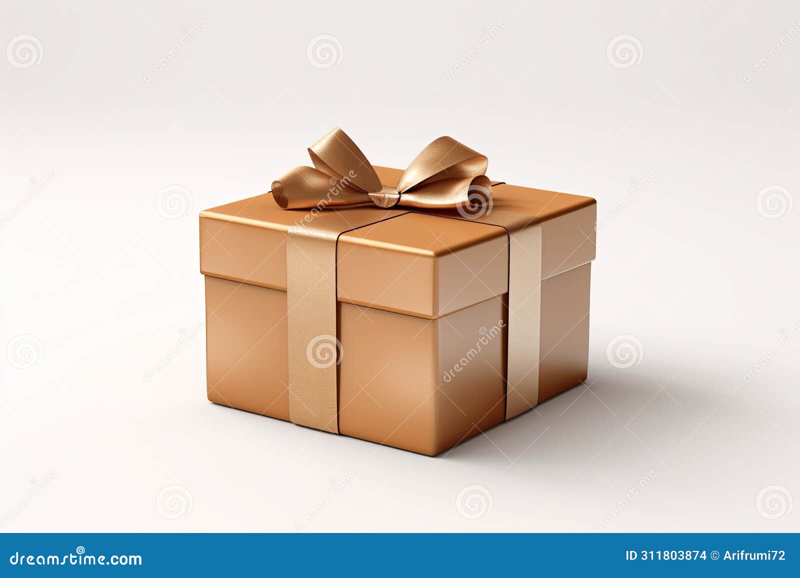 Blank Gift Box or Empty Cardboard Packaging Box Mockup 3d Rendering on ...