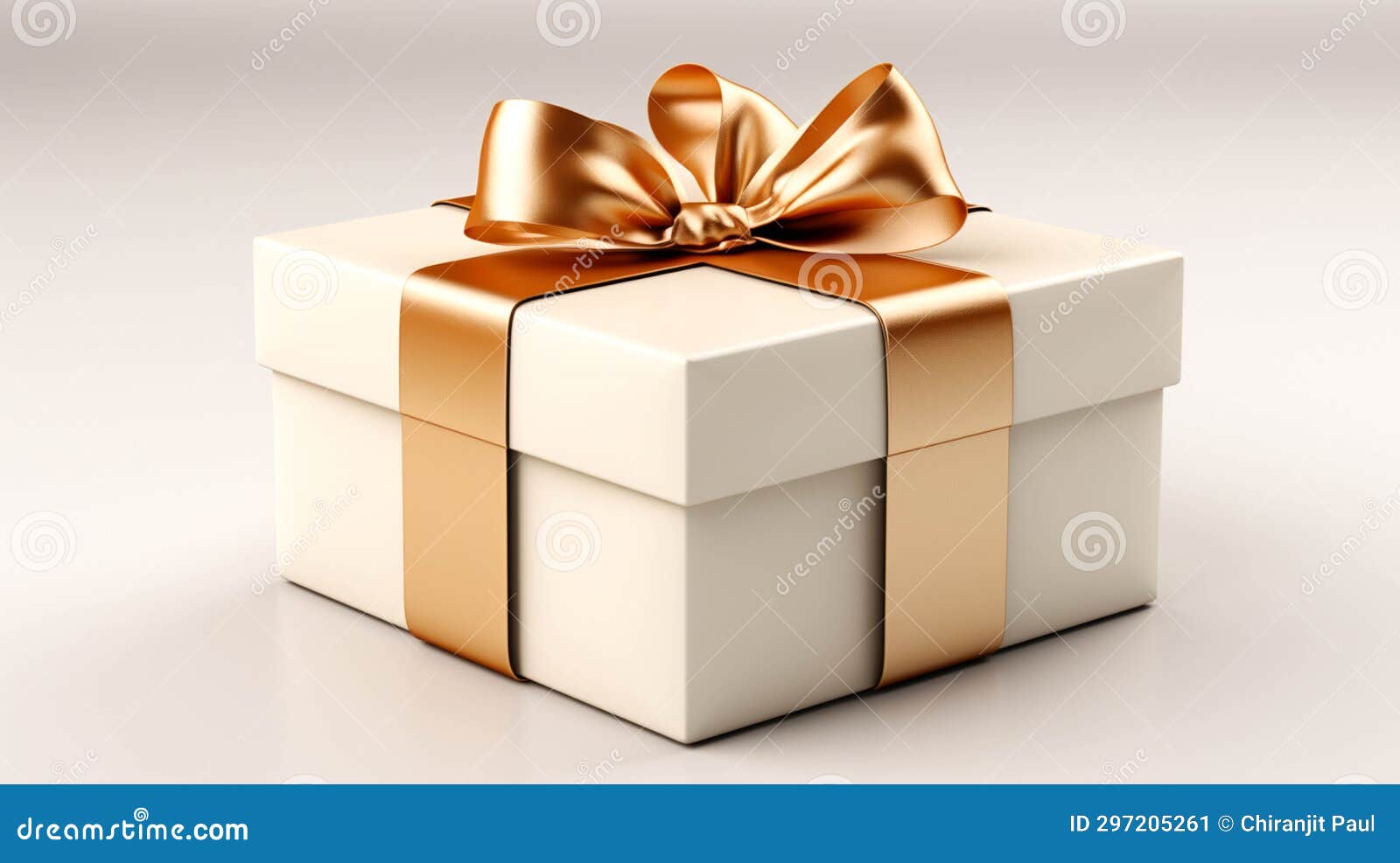 Blank Gift Box on White Background Color Stock Image - Image of ...