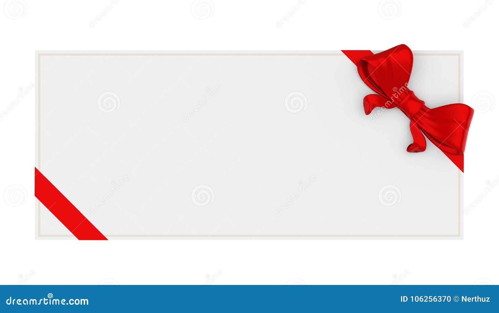 Blank Gift Voucher Isolated Stock Illustration - Illustration of card ...