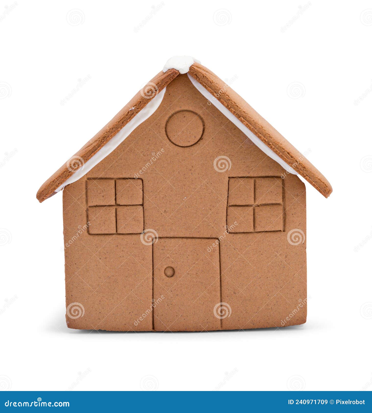 Blank Gingerbread House Front View Stock Image - Image of copy, blank ...