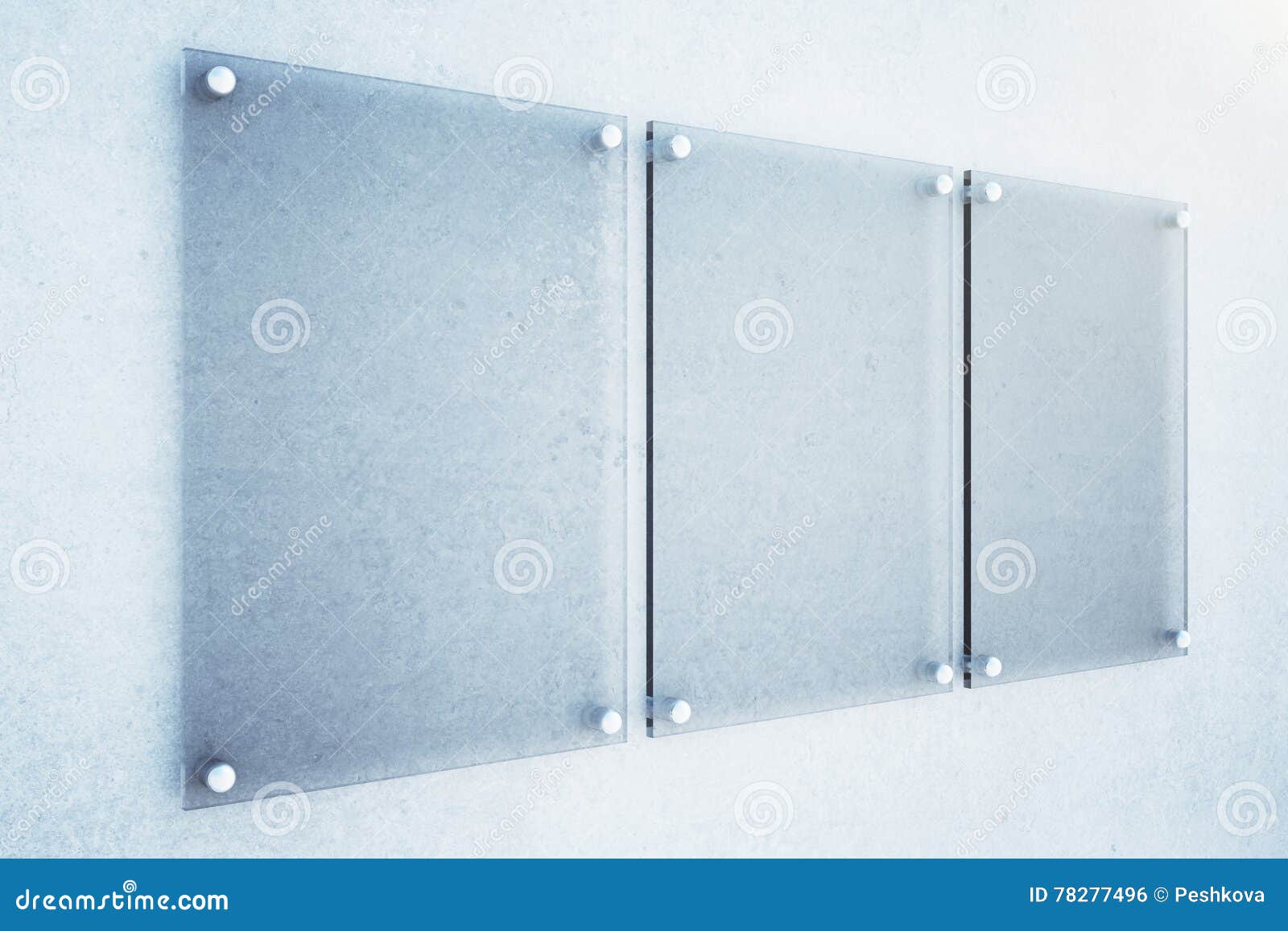 Glass Plates, Set Of Different Glass Shapes, Glass Frames Isolated On ...