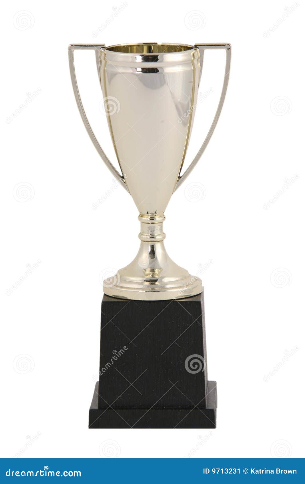 Blank Golden Trophy stock image. Image of event, awarding - 9713231
