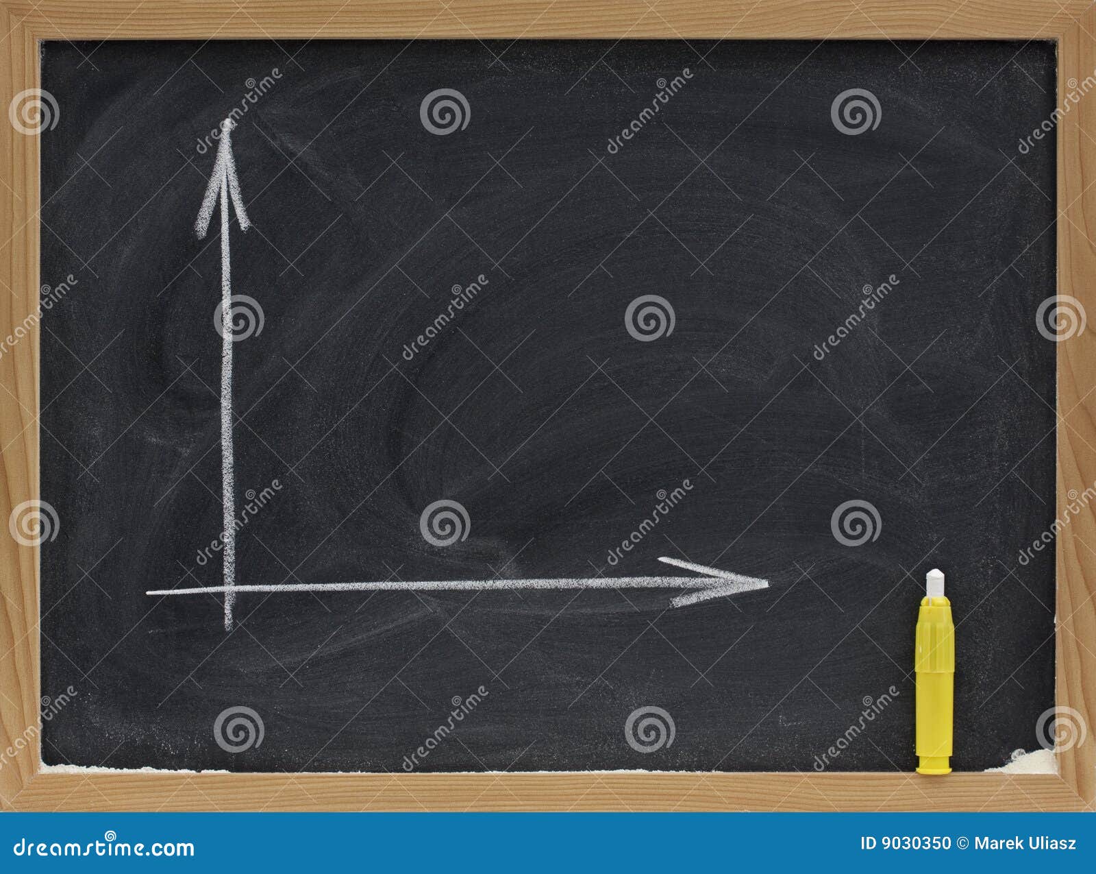 Blank graph on blackboard stock photo. Image of eraser - 9030350