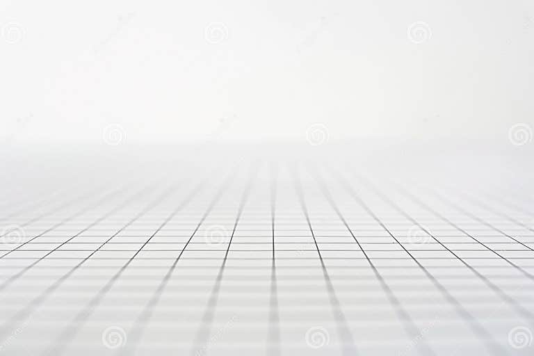 Blank Graph Paper Background with a Grid of Fine Lines on a White ...
