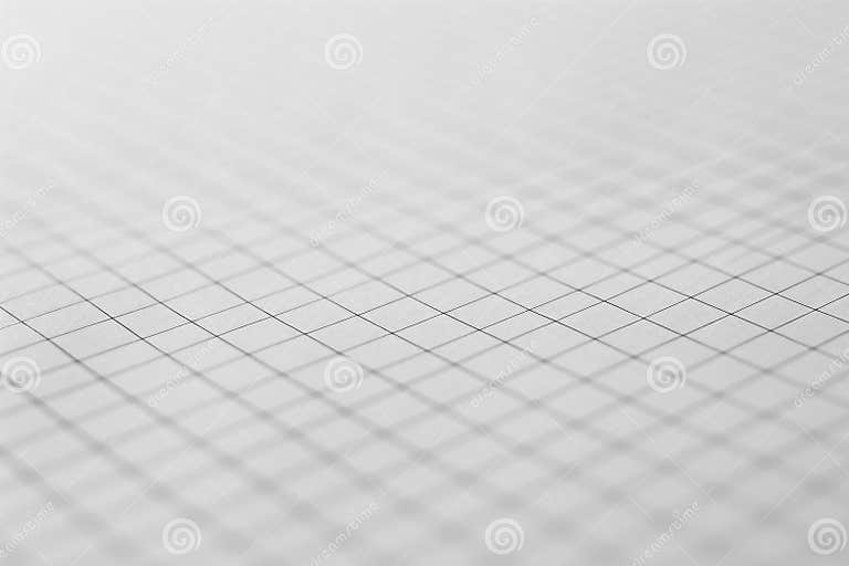 Blank Graph Paper Background with a Grid of Fine Lines on a White ...