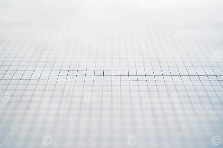 Blank Graph Paper Background with a Grid of Fine Lines on a White ...
