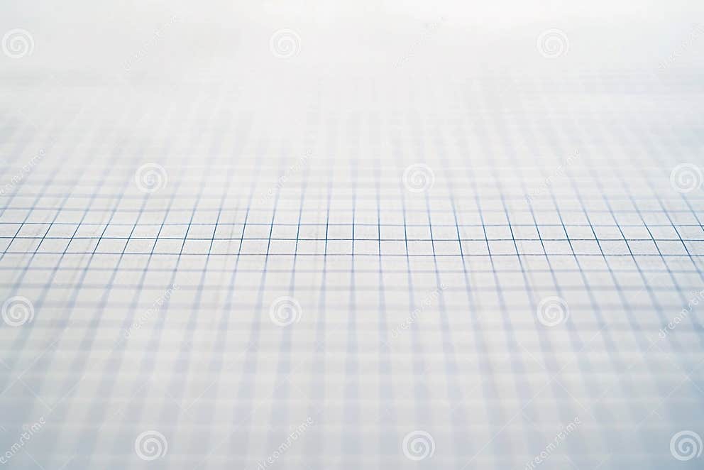 Blank Graph Paper Background with a Grid of Fine Lines on a White ...