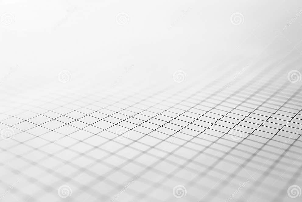 Blank Graph Paper Background with a Grid of Fine Lines on a White ...