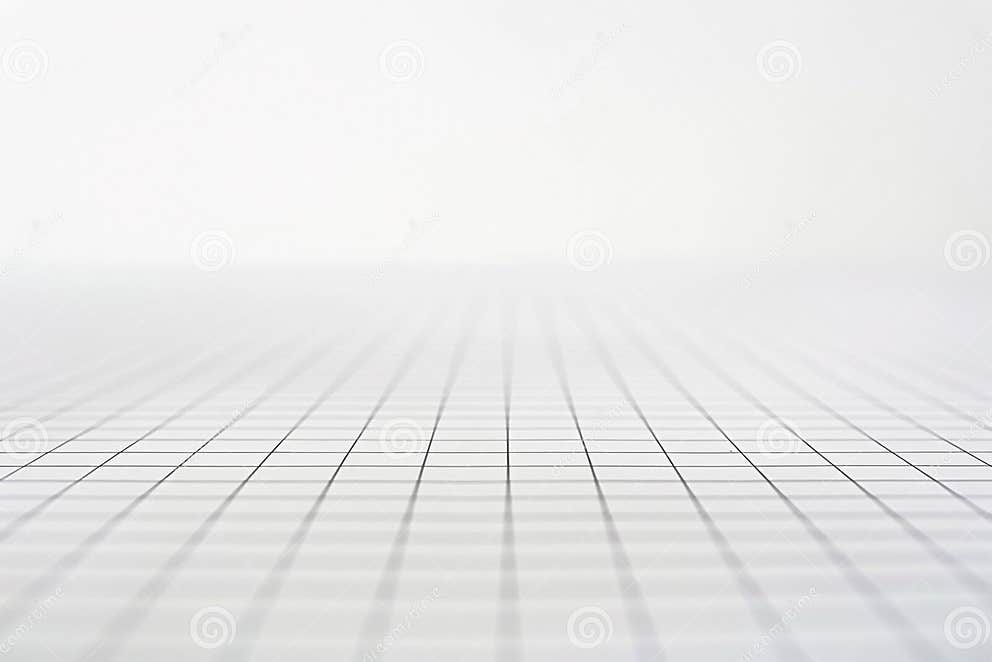 Blank Graph Paper Background with a Grid of Fine Lines on a White ...