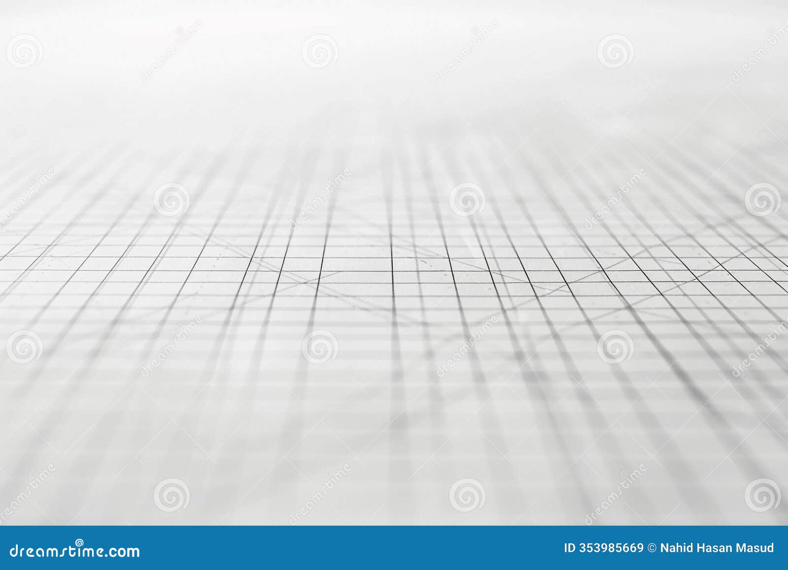 Blank Graph Paper Background with a Grid of Fine Lines on a White ...