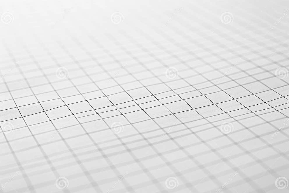 Blank Graph Paper Background with a Grid of Fine Lines on a White ...