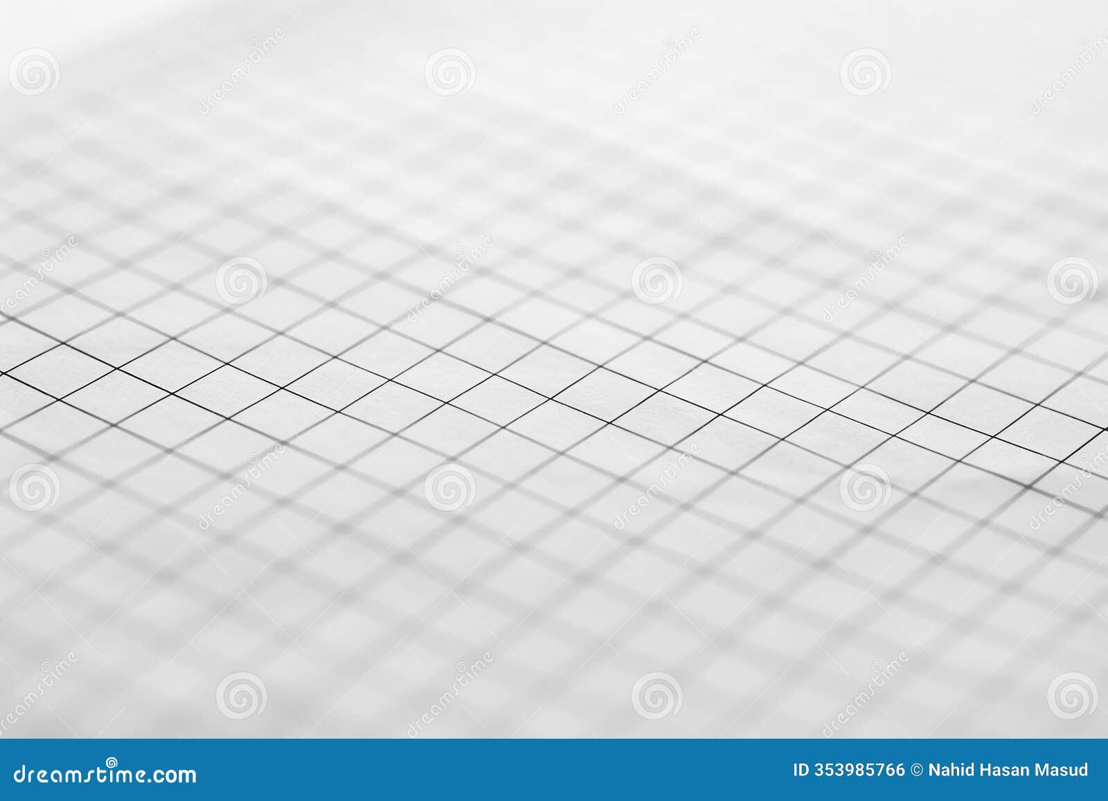 Blank Graph Paper Background with a Grid of Fine Lines on a White ...