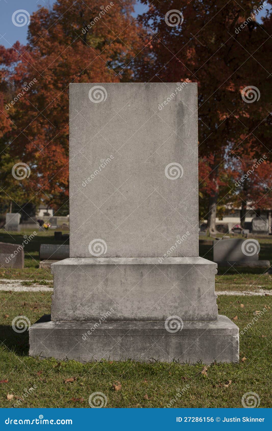 Blank Gravestone stock photo. Image of monument, weathered - 27286156