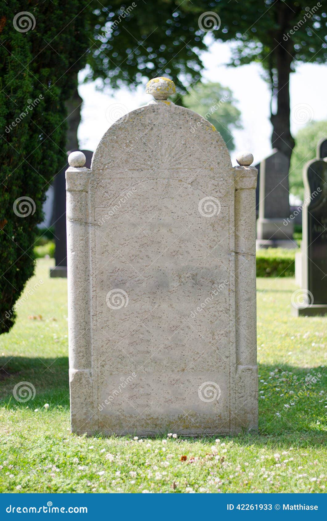 Blank gravestone stock image. Image of belief, object - 42261933