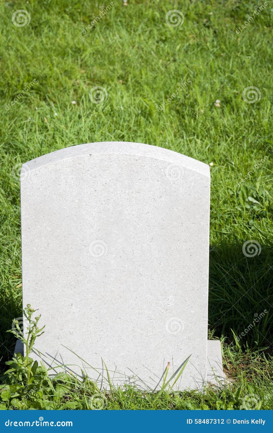 Blank Gravestone stock photo. Image of memorial, copyspace - 58487312