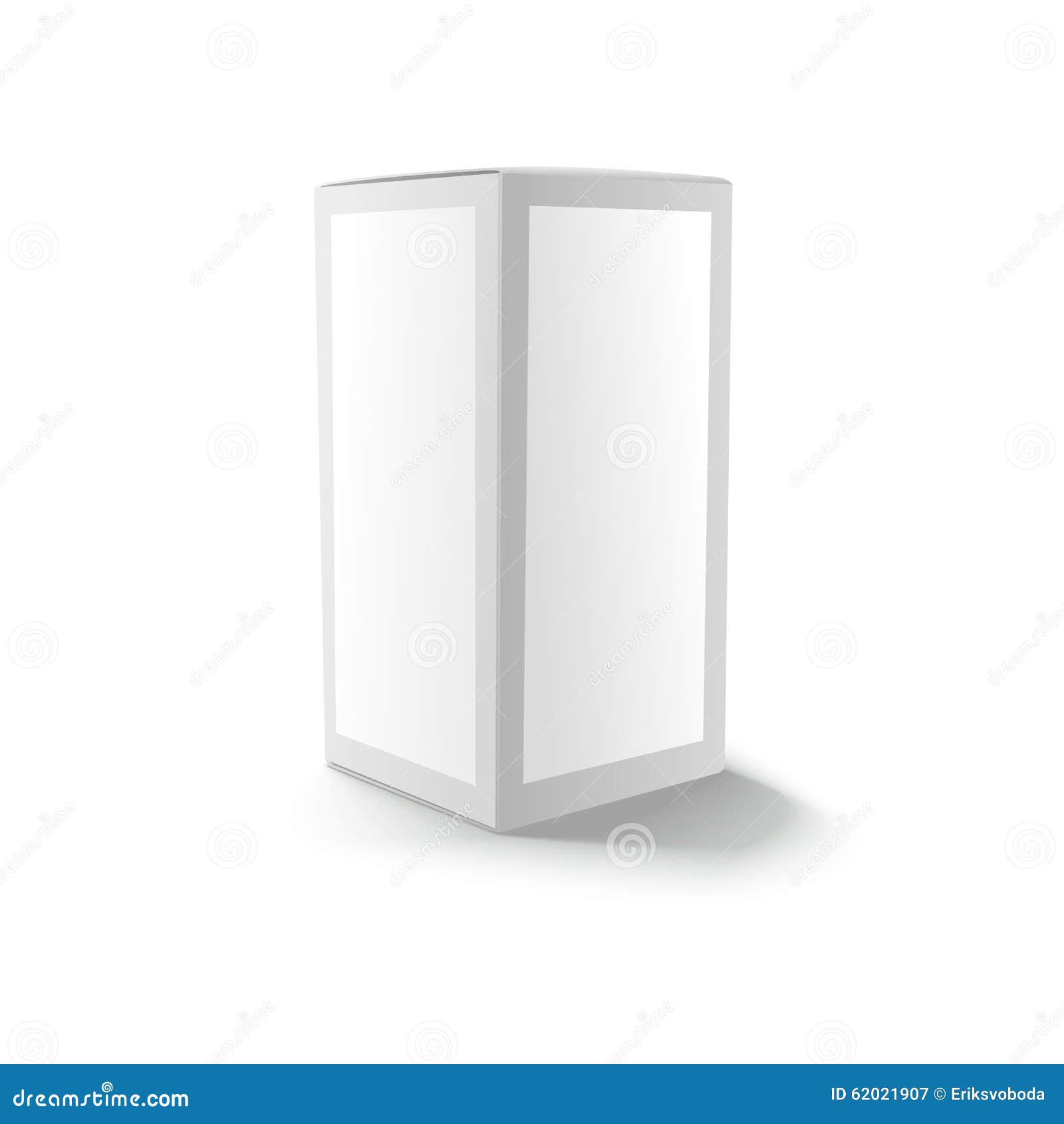 Blank gray box isolated stock vector. Illustration of cardboard - 62021907