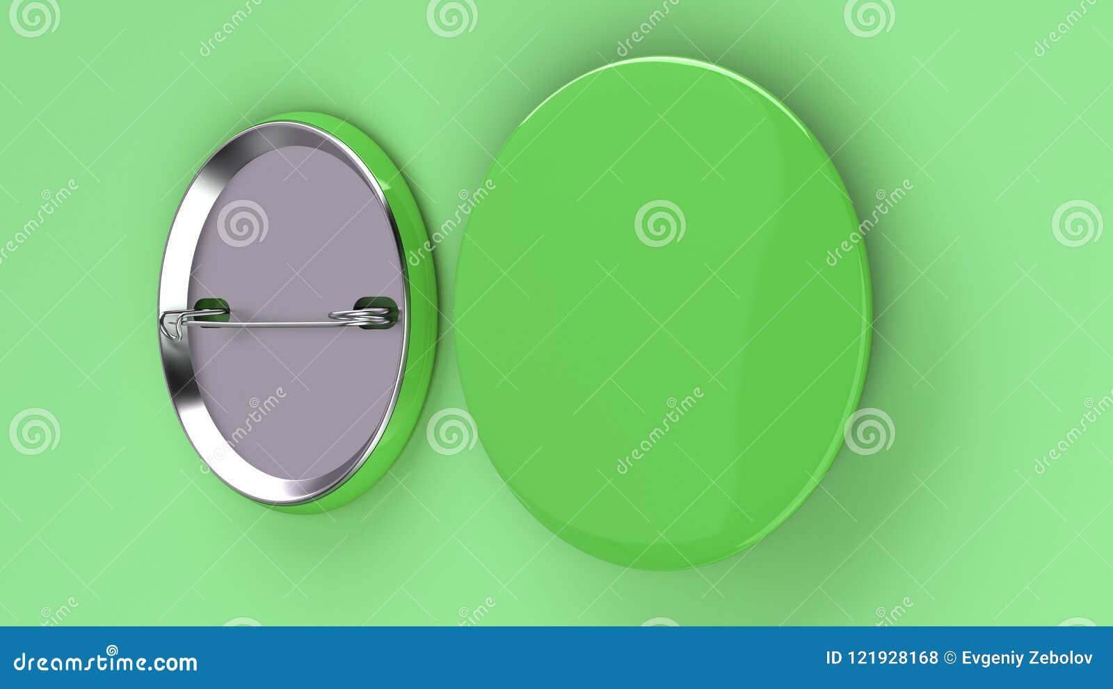 Blank Green Badge on Green Background Stock Illustration - Illustration ...