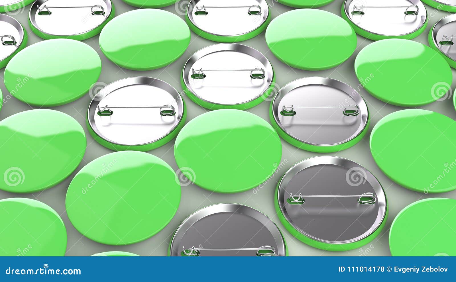 Blank Green Badges on White Background Stock Illustration ...