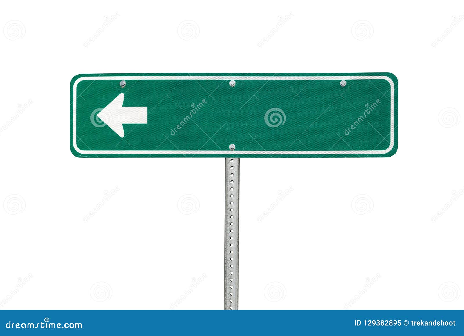 Blank Directional Arrow Sign Isolated on White Stock Image - Image of ...