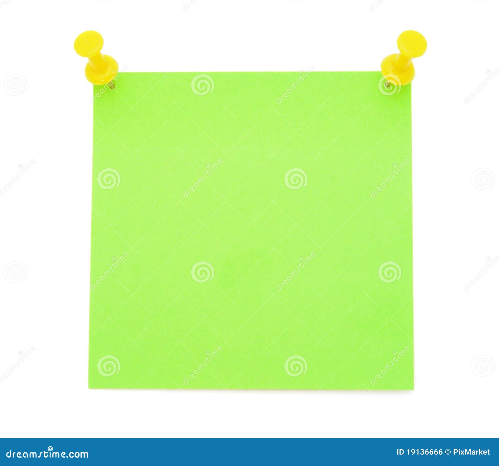 Blank green post-it note stock photo. Image of paper - 19136666