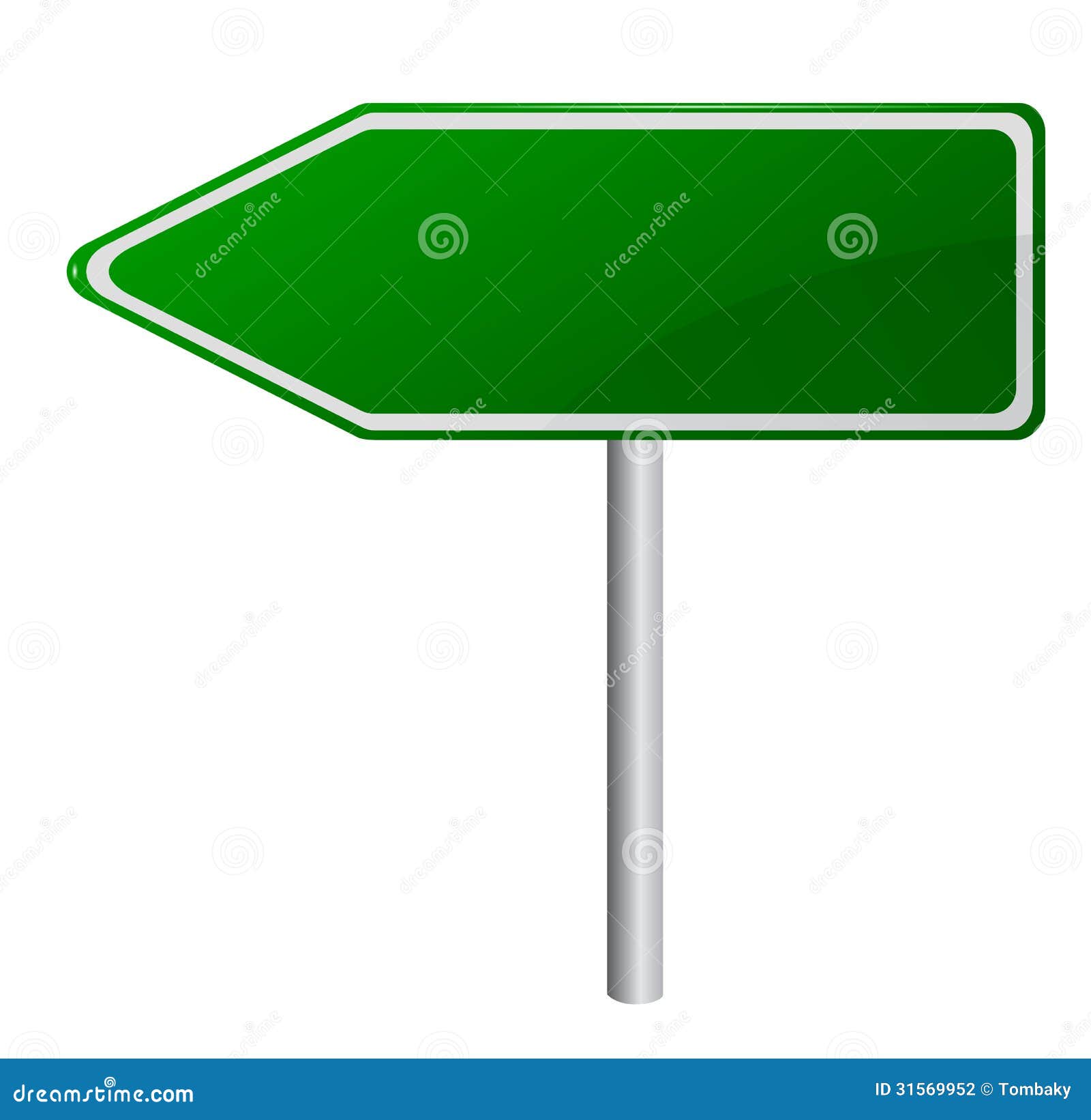 Blank Green Road Sign stock vector. Illustration of decision - 31569952 Blank Green Road Sign stock vector. Illustration of decision - 31569952