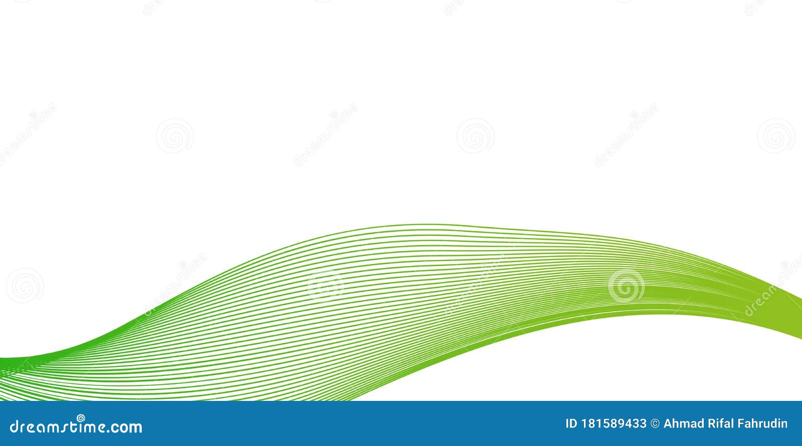 Blank Green Wavy Line Background Stock Vector - Illustration of ...