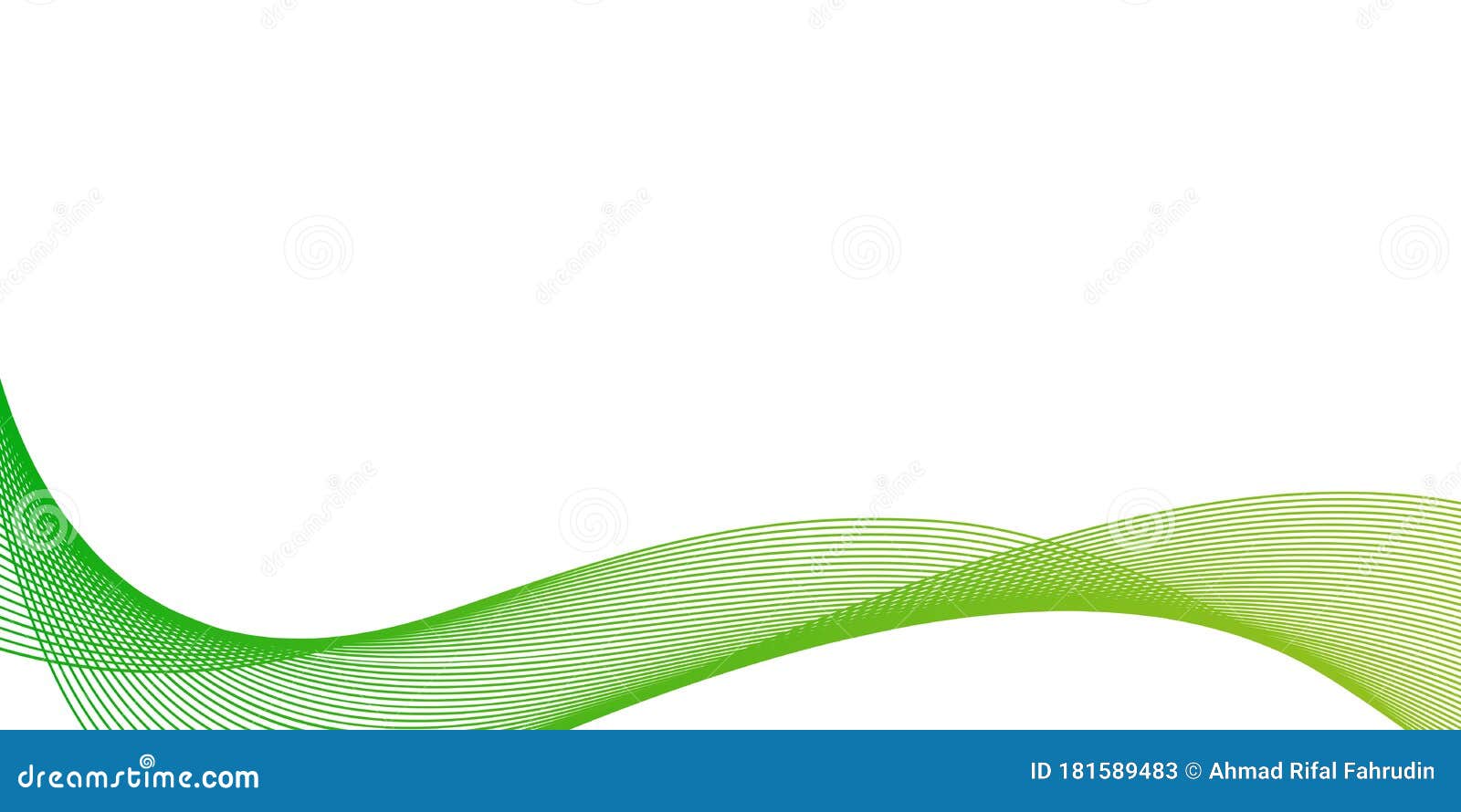 Blank Green Wavy Line Background Stock Vector - Illustration of modern ...