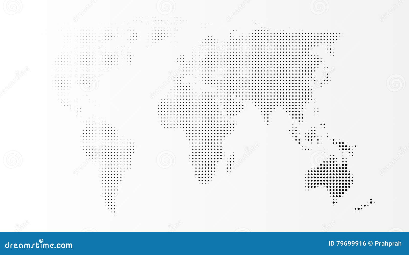 Blank Grey Abstract World Map Template Stock Illustration ...