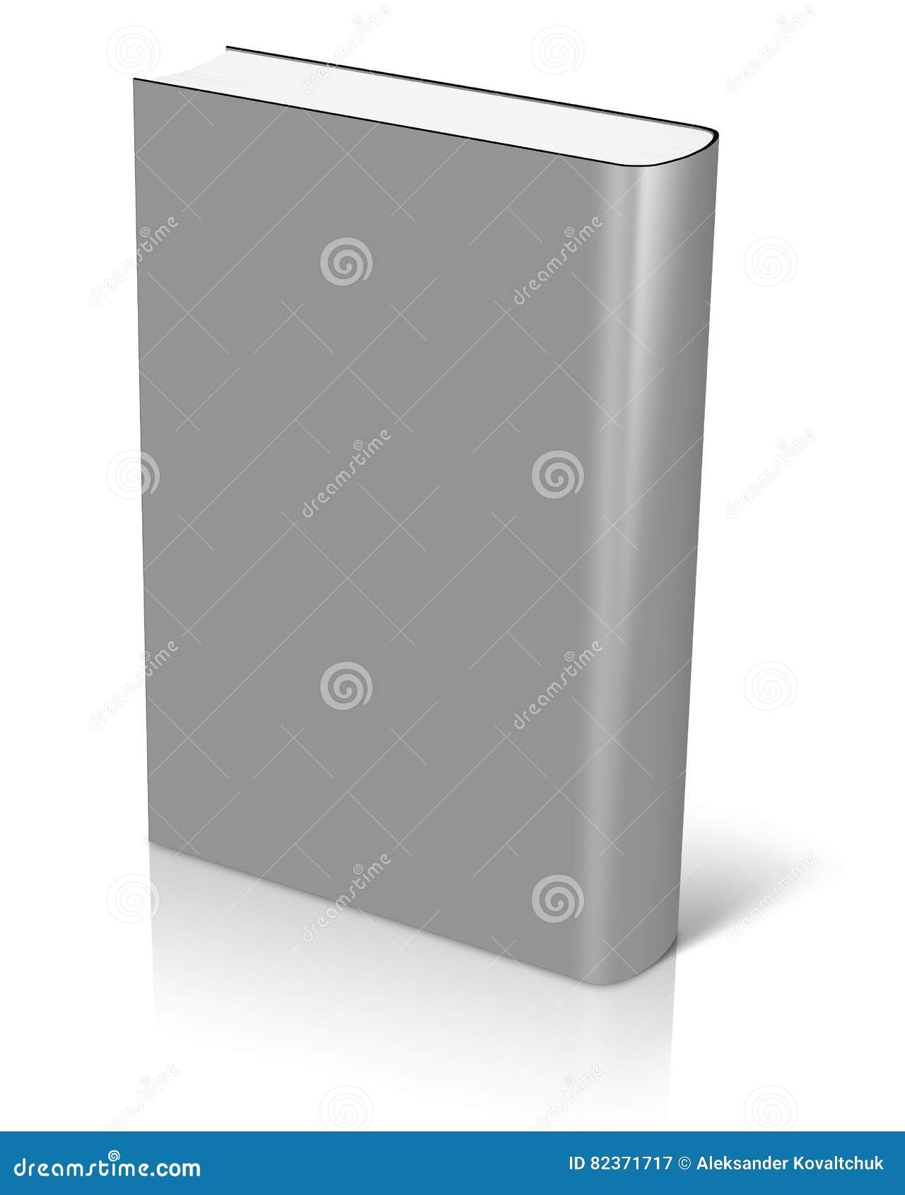 Blank grey book cover stock illustration. Illustration of objects ...