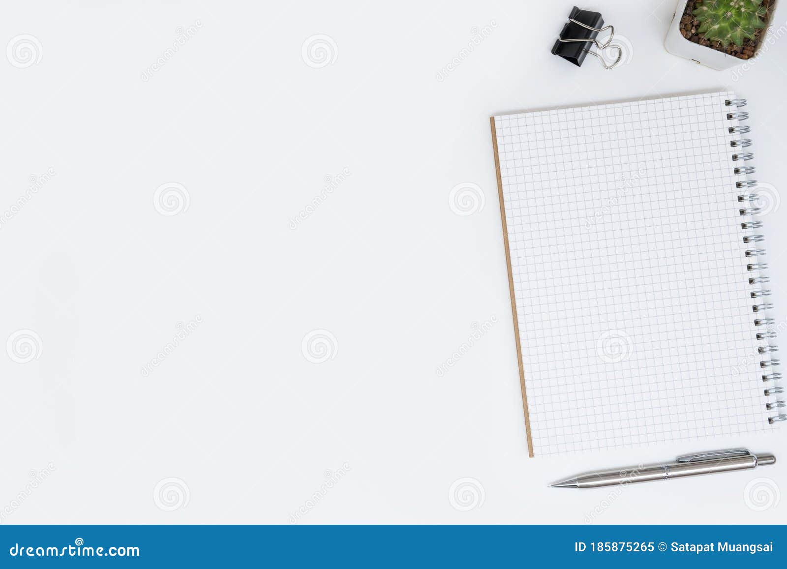 Blank Grid Notebook Recycled Paper Background With Inclusions Of ...