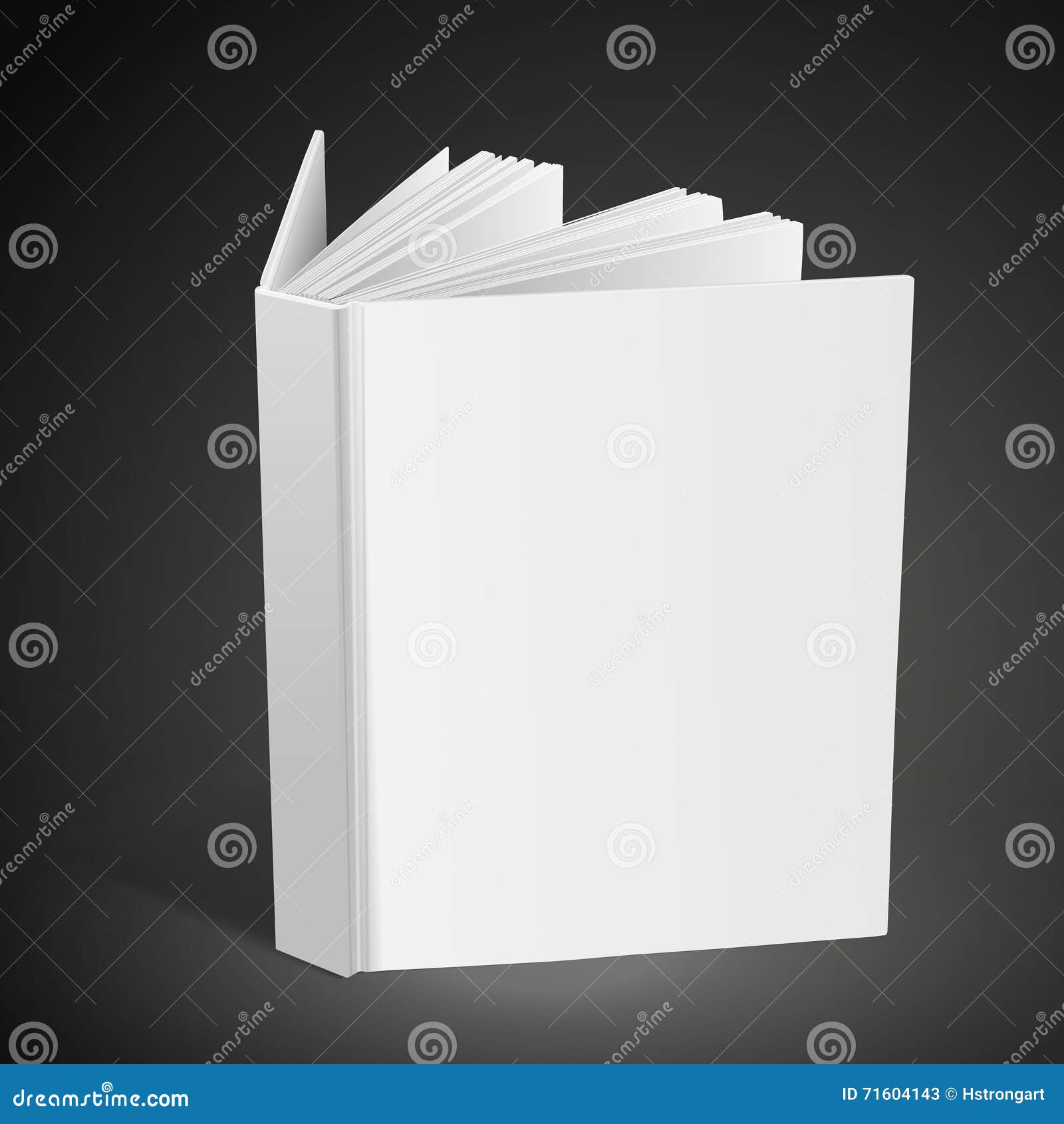 Blank hardcover book stock illustration. Illustration of cover - 71604143
