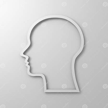 Blank head shape stock illustration. Illustration of abstract - 31341298
